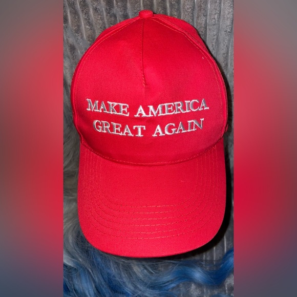 Trump | Accessories | Make America Great Again Red Ball Cap With Velcro ...